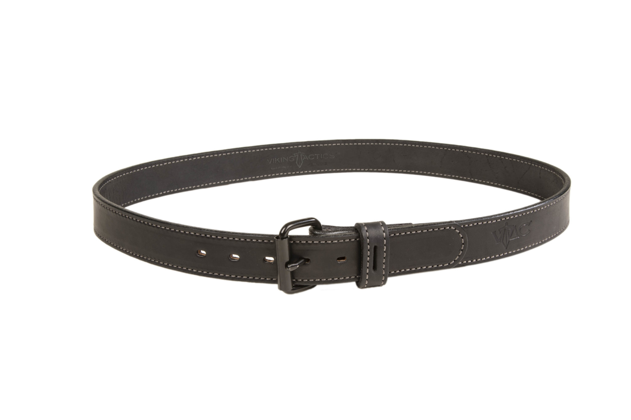 VTAC LEATHER BLACKOUT/BROWNOUT BELT - WITH STITCHING - VIKING TACTICS Inc