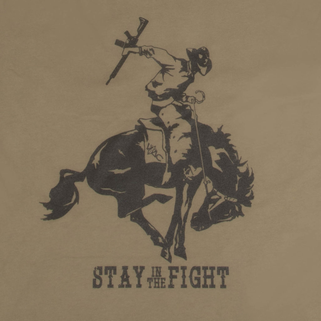 VTAC STAY IN THE FIGHT (BUCKING HORSE) T-SHIRT - VIKING TACTICS Inc
